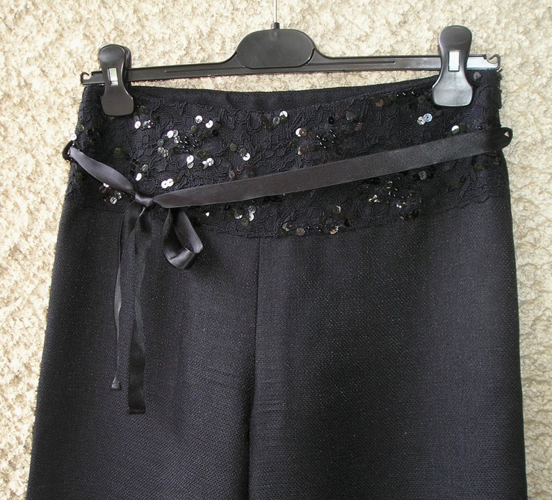 Vintage Formal Lace Waistline Capris Size S-M - Etsy