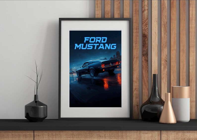 Ford Mustang Posters - Etsy