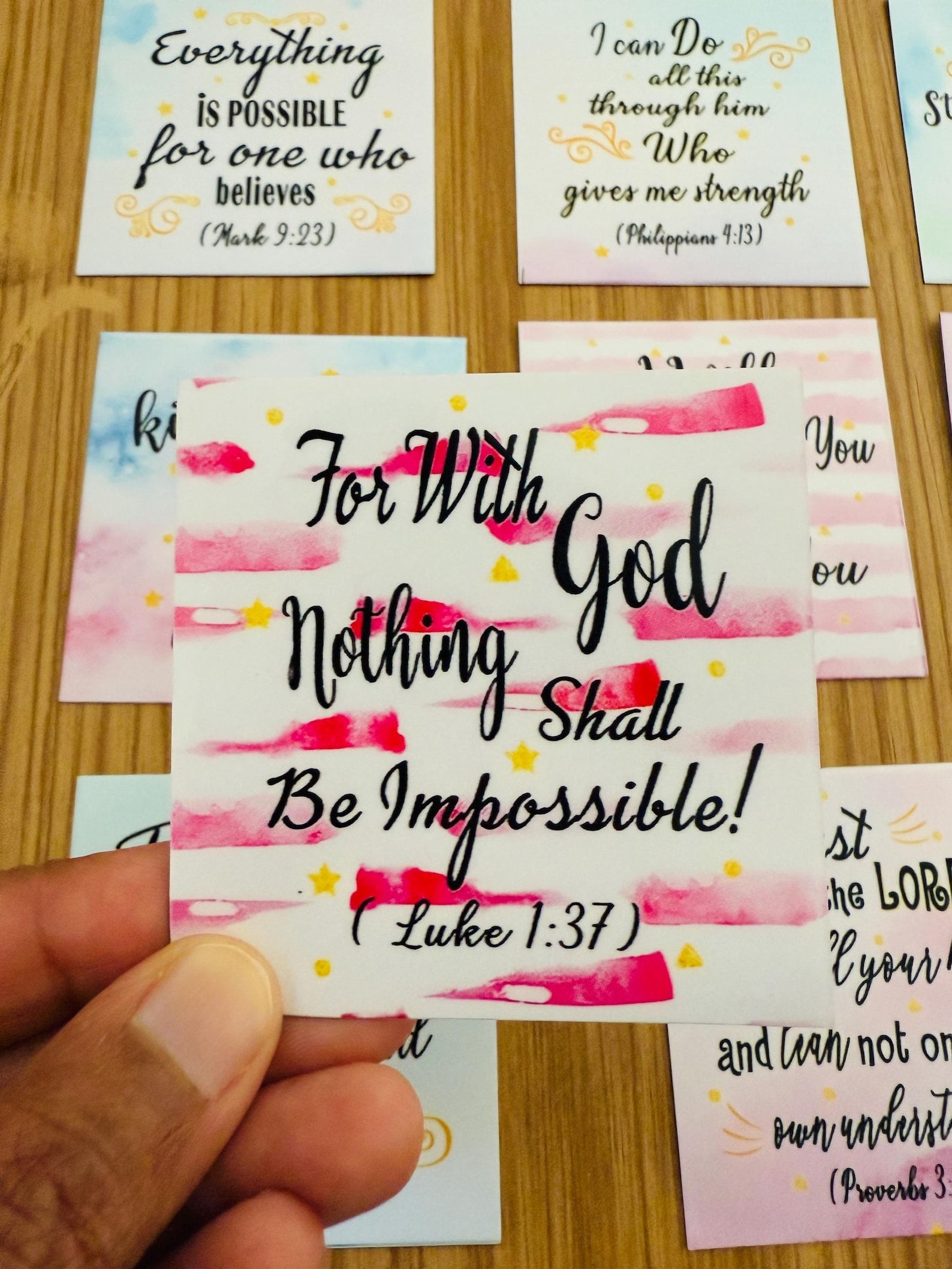 12pcs Christian Bible Verse Magnets Inspirational Refrigerator ...