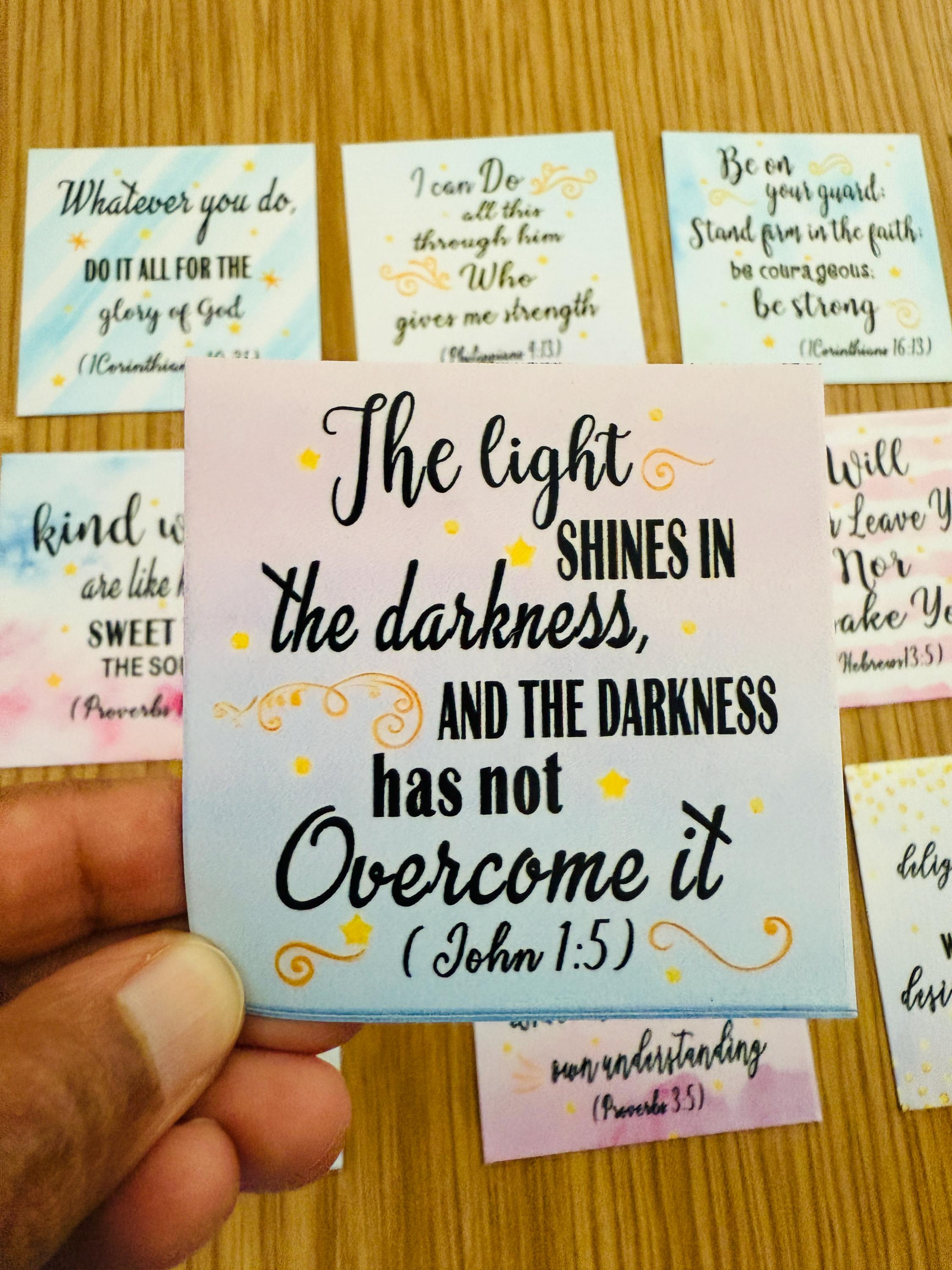 12pcs Christian Bible Verse Magnets Inspirational Refrigerator ...