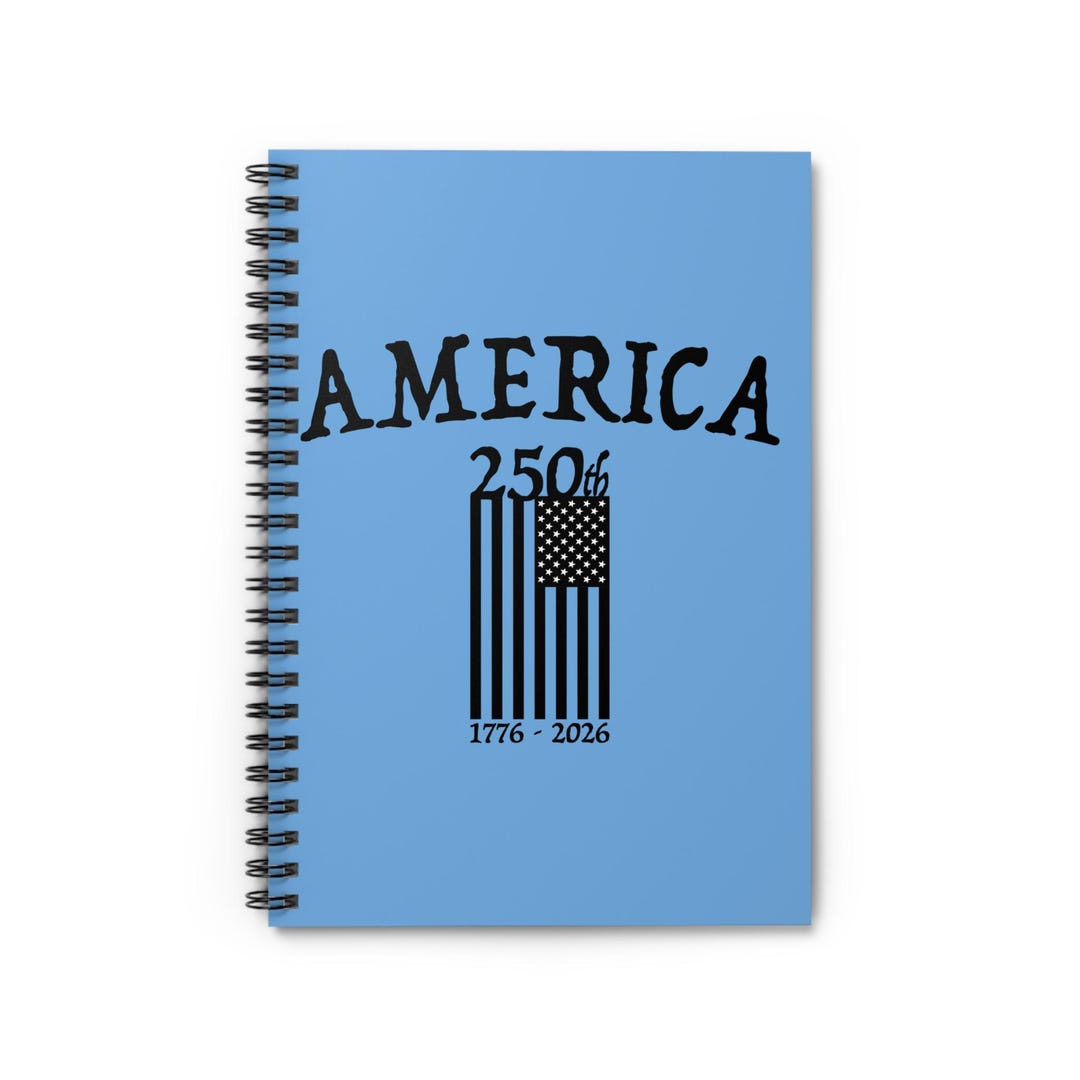 America 250th 1776-2026 Notebook | Patriotic Flag Spiral Notebook - Etsy