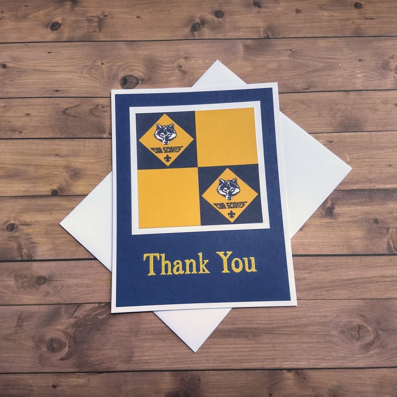 Cub Scout Thank You Card - Etsy