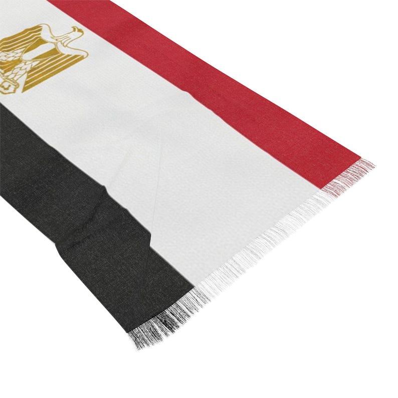 Egypt Flag Scarf | Egyptian Eagle Emblem Lightweight Scarf - Etsy