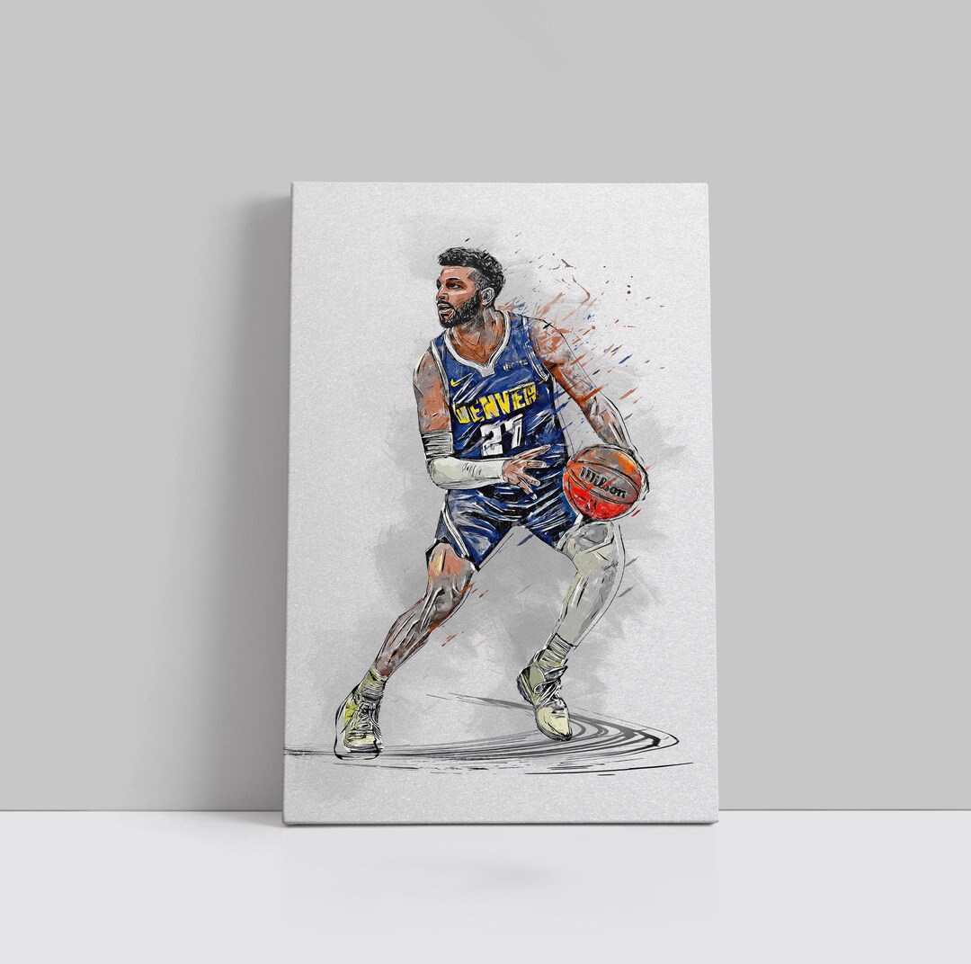 Jamal Murray Poster Denver Nuggets Wall Art Basketball Canvas NBA ...