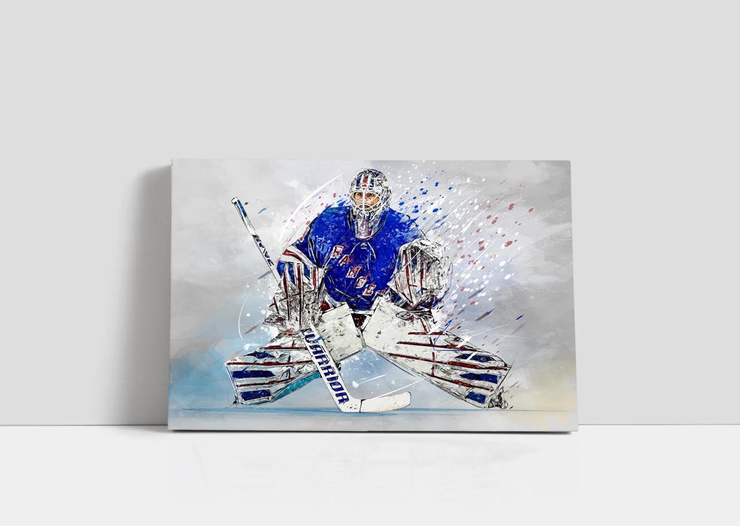 Igor Shesterkin Poster New York Rangers Wall Art Hockey Canvas NHL ...