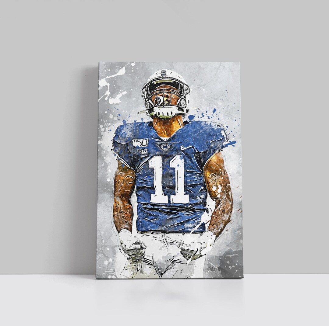 Micah Parsons Poster Dallas Cowboys Wall Art Football Canvas NFL Player ...