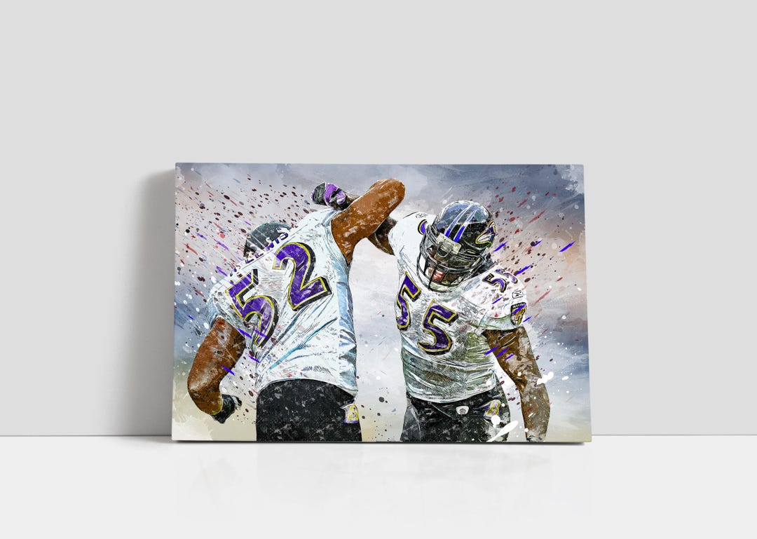 Ray Lewis Terrell Suggs Poster Baltimore Ravens Wall Art Football ...