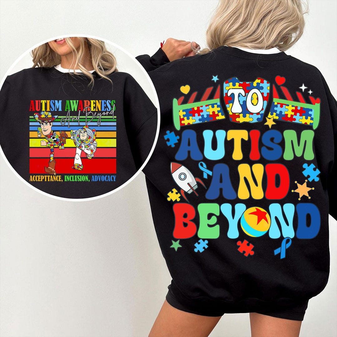 Toy Story Autism Awareness PNG, Buzz Woody Inclusion Design, to Autism ...