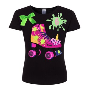 Slime Roller Skating Birthday Outfit for Girls Pink Roller Skate Party ...
