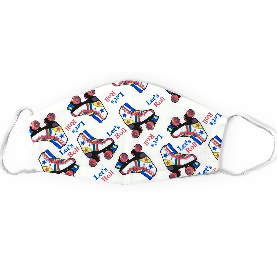 Roller Skates Reusable Face Mask Washable Skating Birthday Party Face ...