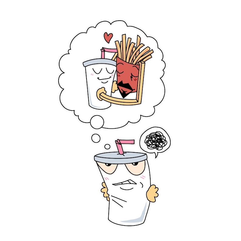 Aqua Teen Hunger Force Shake and Frylock Sticker - Etsy