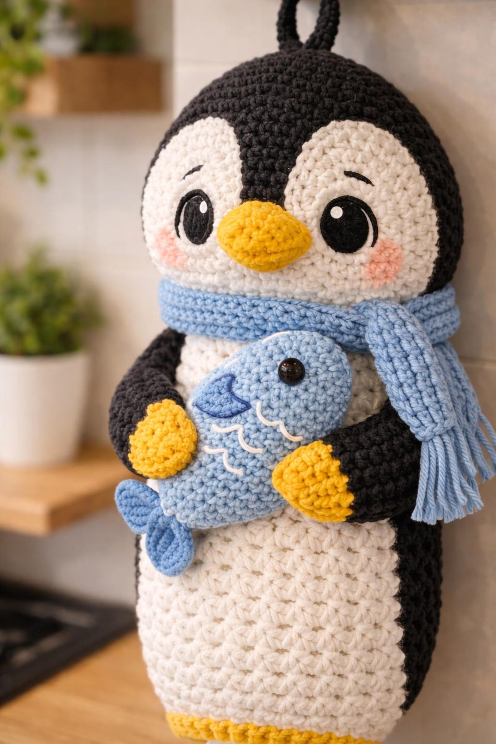 Grocery Bag Penguin- English Crochet Pattern- PDF Digital Download ...
