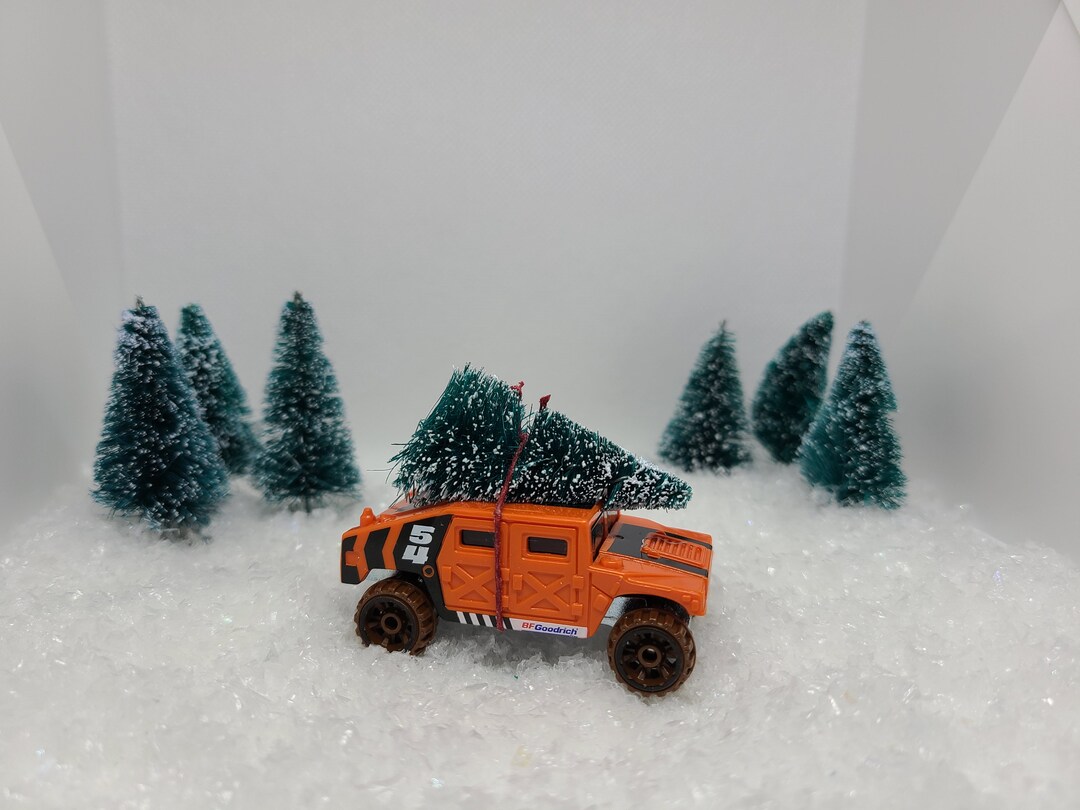 Collectible Hotwheels Humvee Bottlebrush Tree Christmas Ornament - Etsy