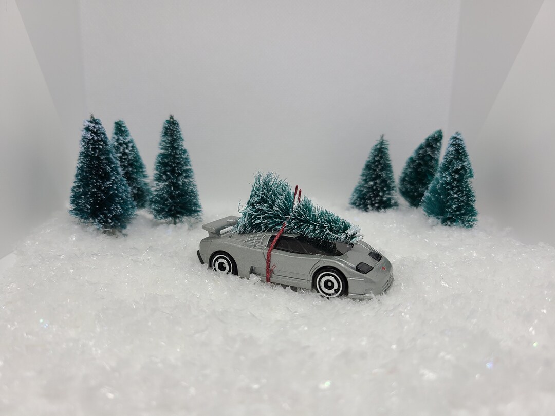 Collectible Hotwheels '94 Bugatti SS Bottlebrush Tree Christmas ...