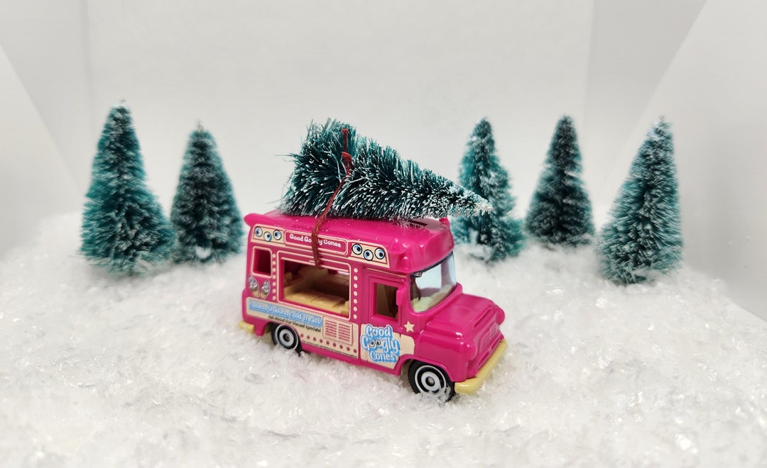 Collectible Matchbox Ice Cream Truck Bottlebrush Tree Christmas ...