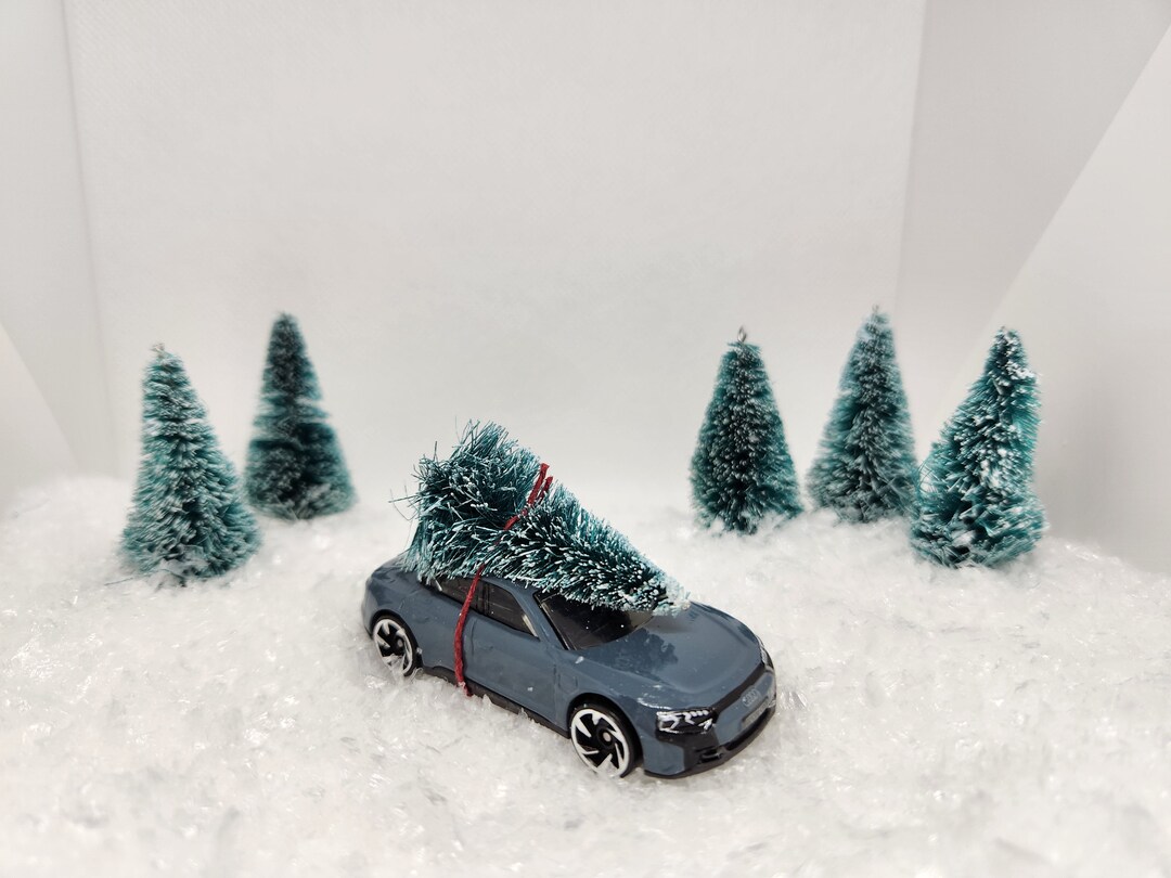 Collectible Hotwheels Audi E Tron GT Bottlebrush Tree Christmas ...