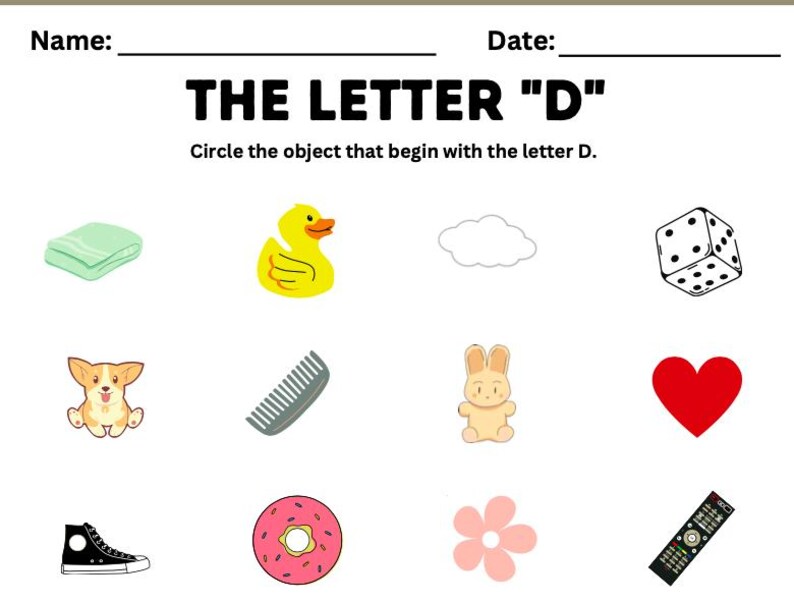 Beginning Sounds Activities - Etsy