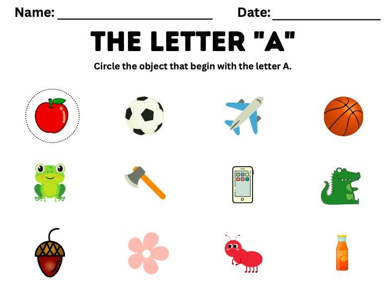 Beginning Sounds Activities - Etsy