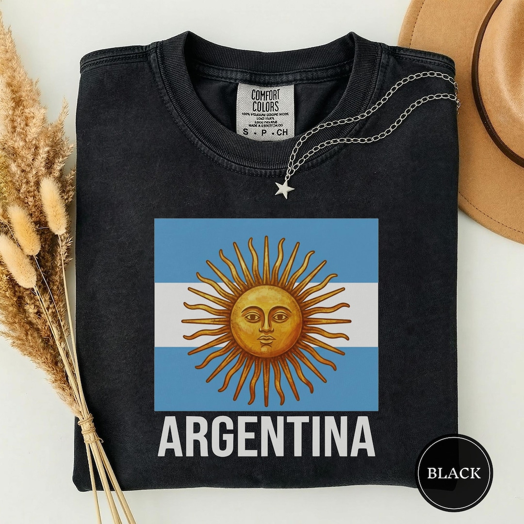 Argentina Sun Flag Shirt, Argentine Heritage Tee, Sol De Mayo Shirt ...