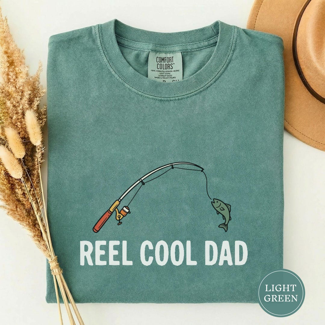 Reel Cool Dad Tee, Fishing Dad Gift Shirt, Fisherman Tee Gift, Funny ...