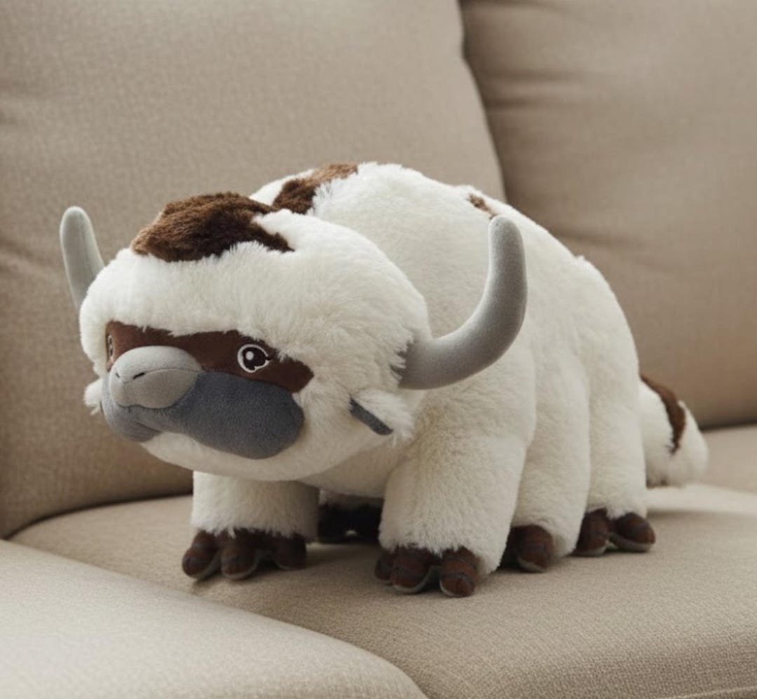 Bison Plushie – Large 45cm Stuffed Animal Toy, Soft PP Cotton Plush ...