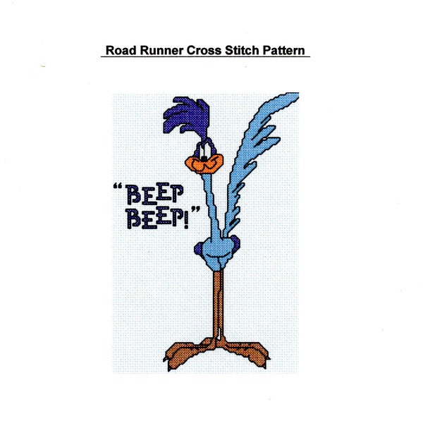 Road Runner Cross Stitch Pattern - Etsy