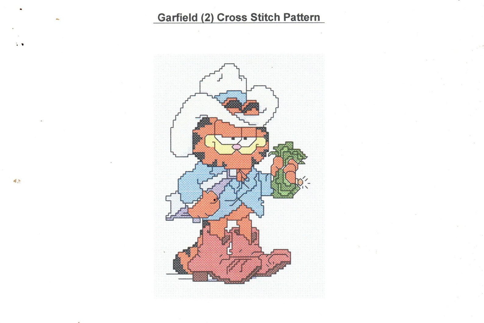Garfield 2 Cross Stitch Pattern PDF FILE ONLY - Etsy UK