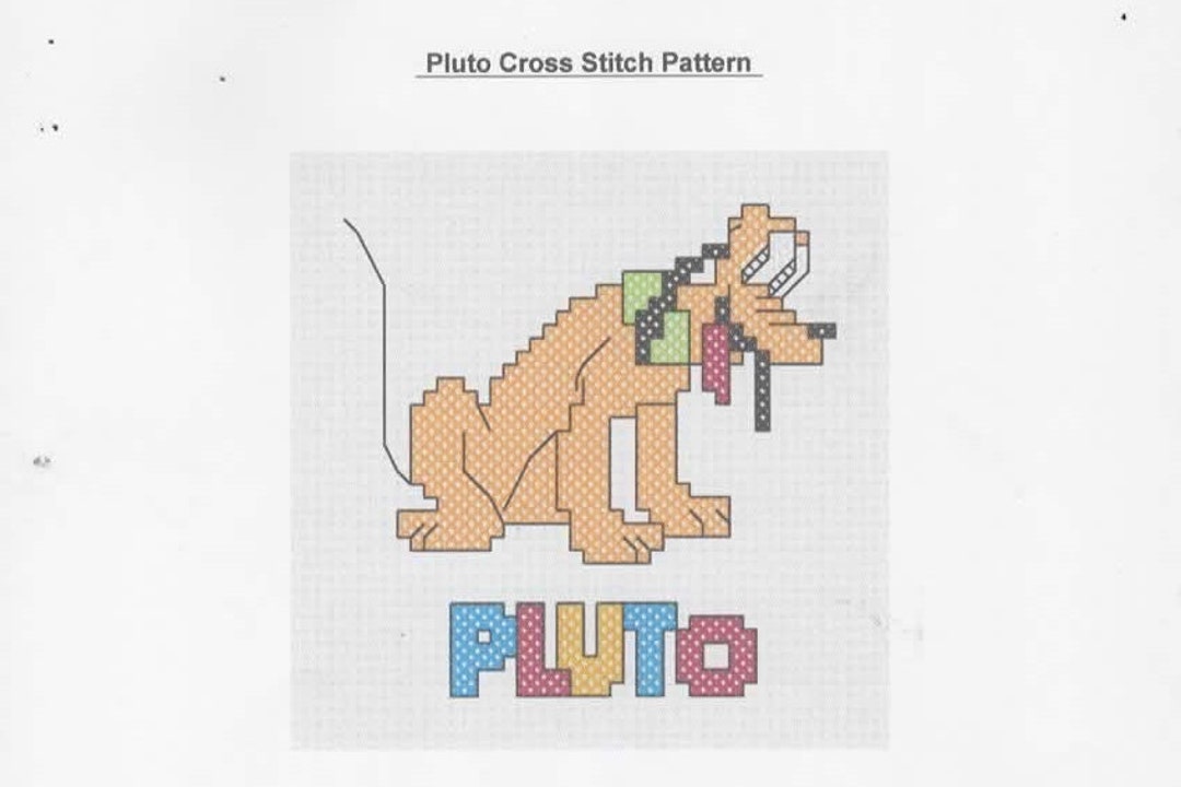 Pluto Cross Stitch Pattern PDF FILE ONLY - Etsy