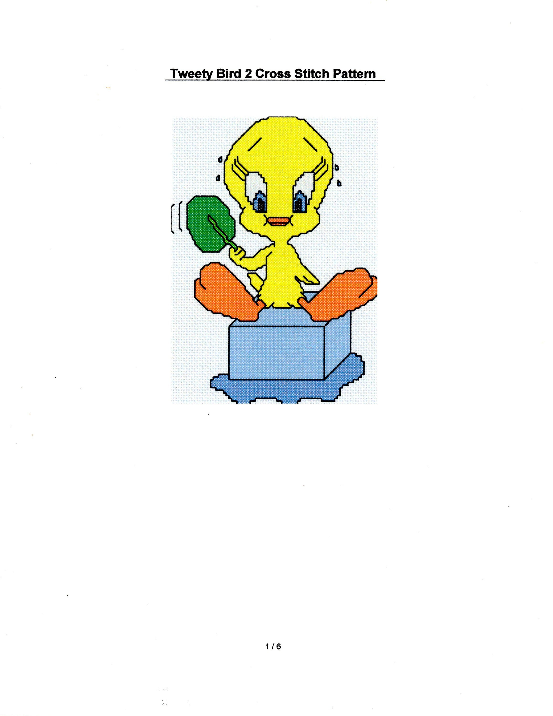 Tweety Bird 2 Cross Stitch Pattern PDF FILE ONLY - Etsy