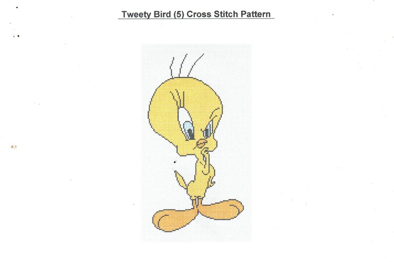 Tweety Bird 5 Cross Stitch Pattern PDF FILE ONLY - Etsy