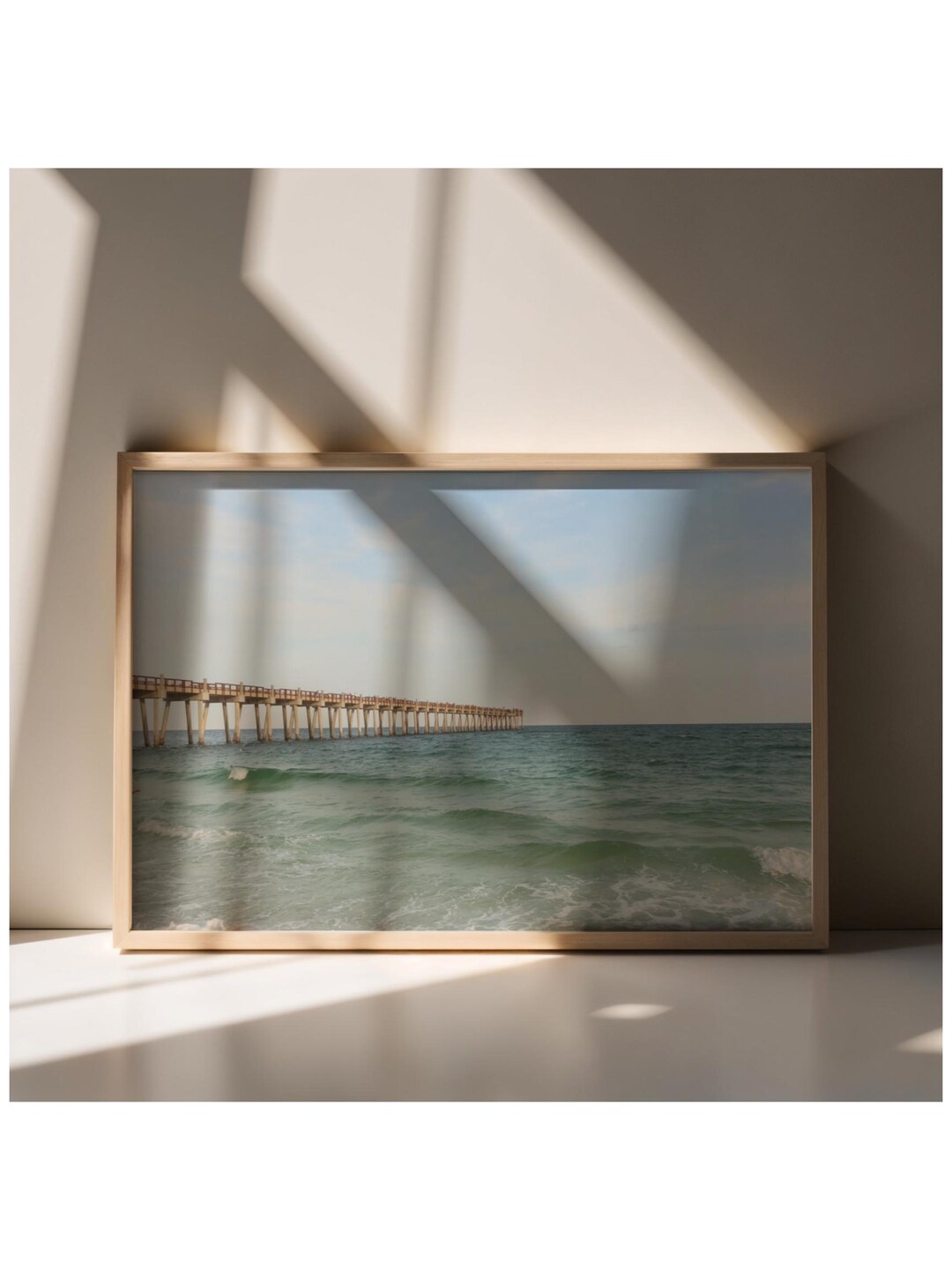 Beach Pier Digital Photo - Etsy