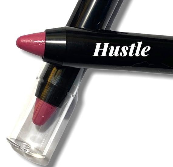 HUSTLE-Rosy Pink Semi Matte-Lip Crayon Cream Twist Up Tube | Etsy