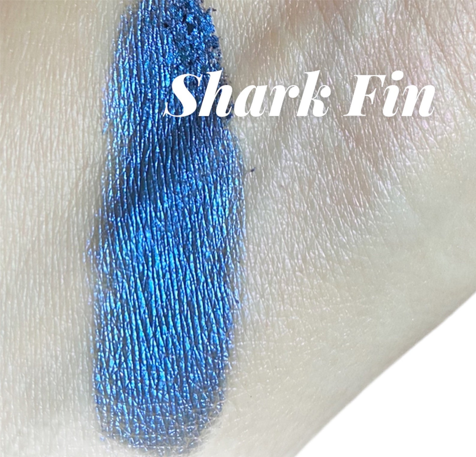 SHARK FIN Blue Metallic Shimmer Eyeshadow Navy Dark | Etsy