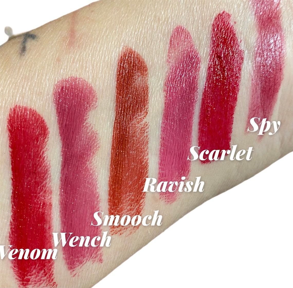 Lipstick Smooch Dark Red Vegan Paraben Free Mineral Makeup - Etsy