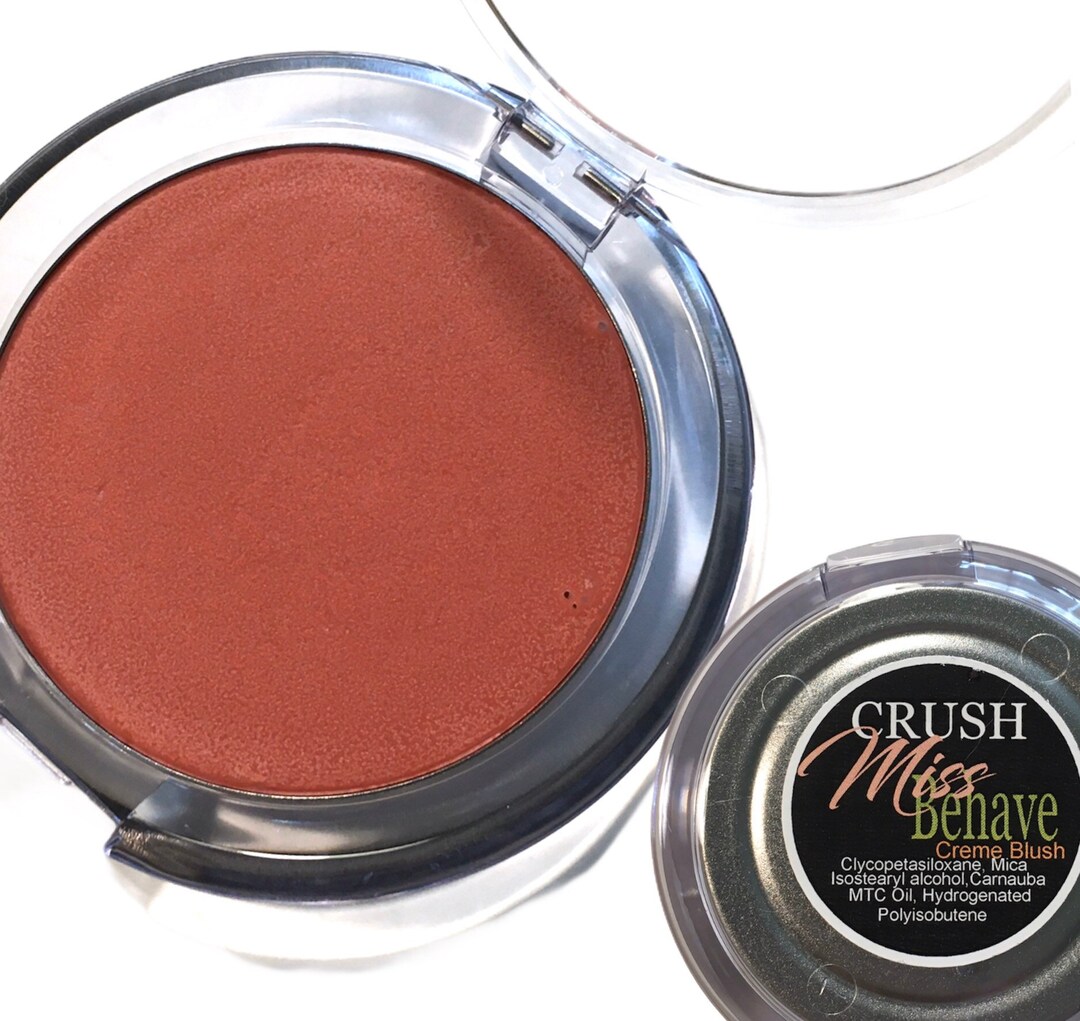 Watercolor Creme Blush-miss Behave - Pale Peachy Pink Berry Cheek Color ...