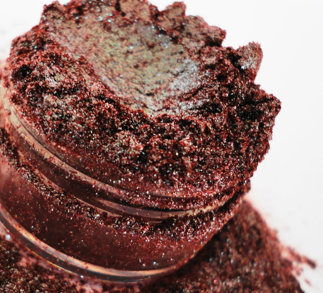 SMOKIN - Rustic Red - Shimmer Eyeshadow -brown Green Glitter - Mineral ...