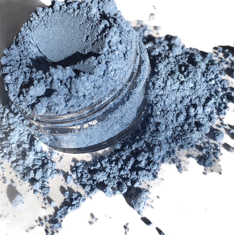 CONCRETE, Matte Dark Slate Blue Eyeshadow, Vegan, Mineral Makeup ...