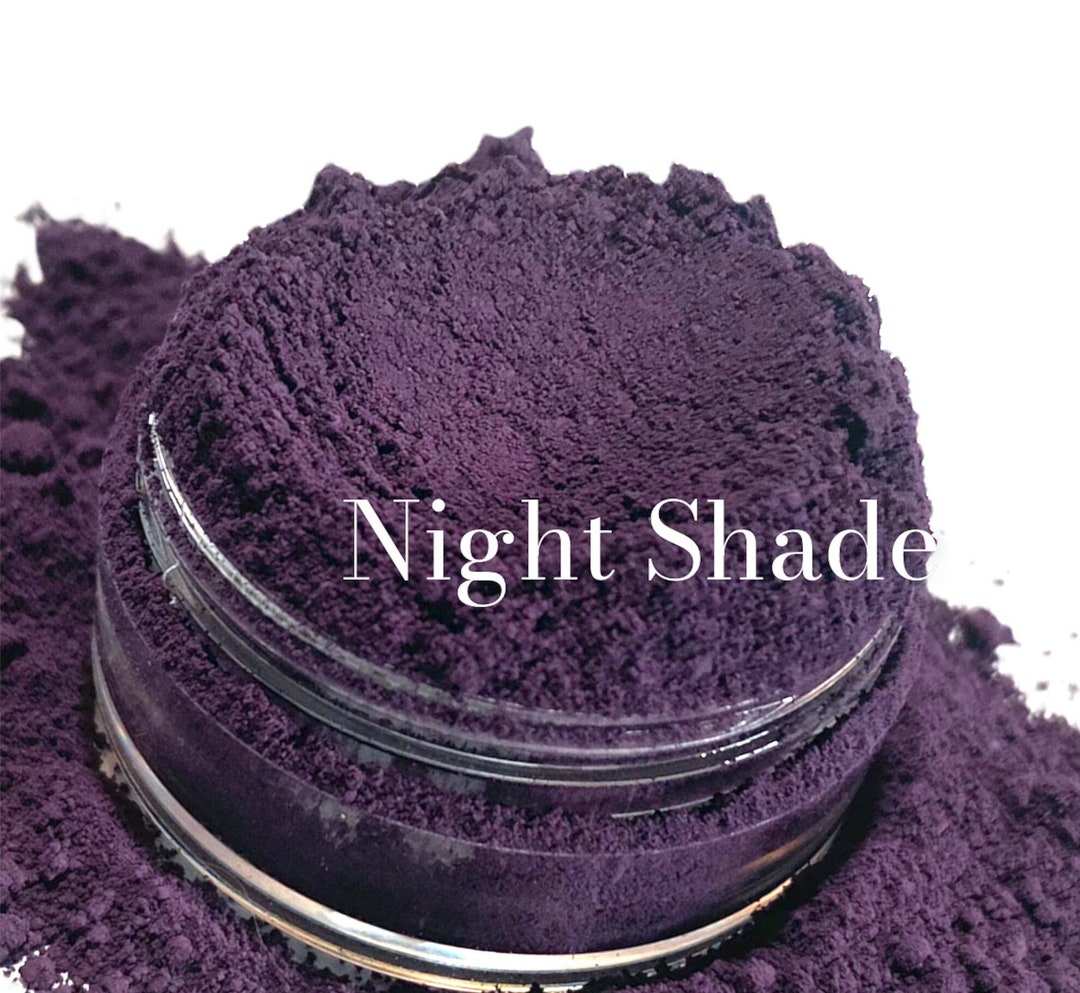 NIGHTSHADE, Dark Purple Matte Eyeshadow, Deep Purple Eyeliner, Mineral ...