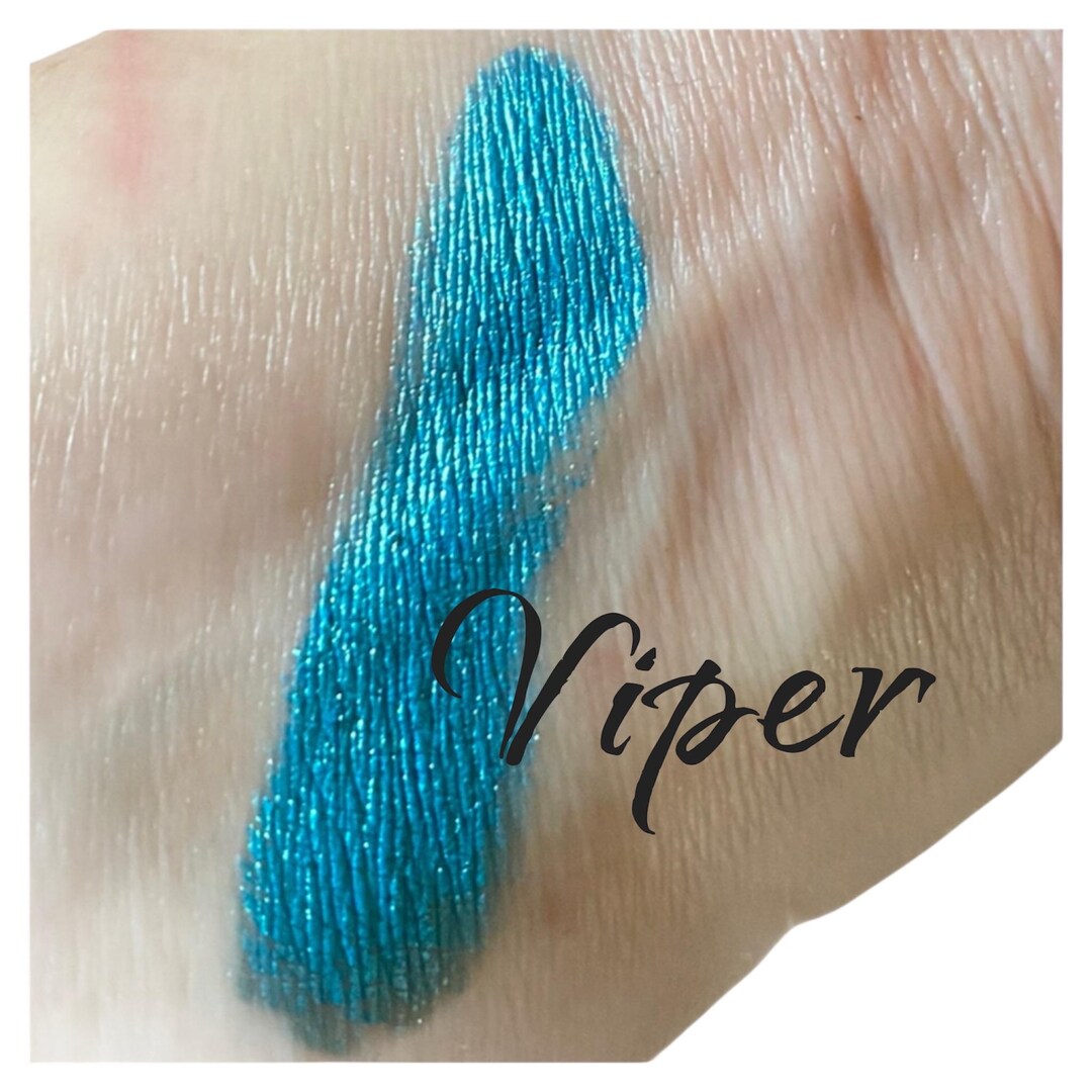 VIPER Metallic Turquoise Blue Mineral Eyeshadow, Vegan Makeup ...
