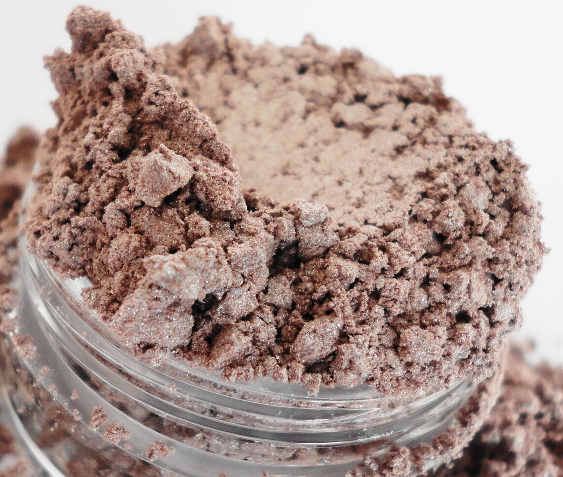 GUN POWDER Deep Brown Eyeshadow SHIMMER Mineral Makeup - Etsy