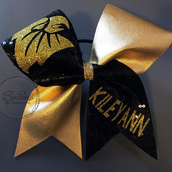 Gold Cheer Bow - Etsy