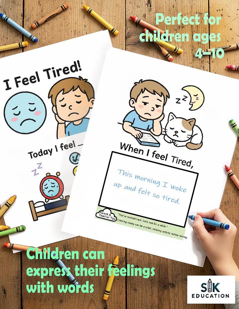 My Feelings Coloring Pages for Kids | Series 2: Understanding Hard ...