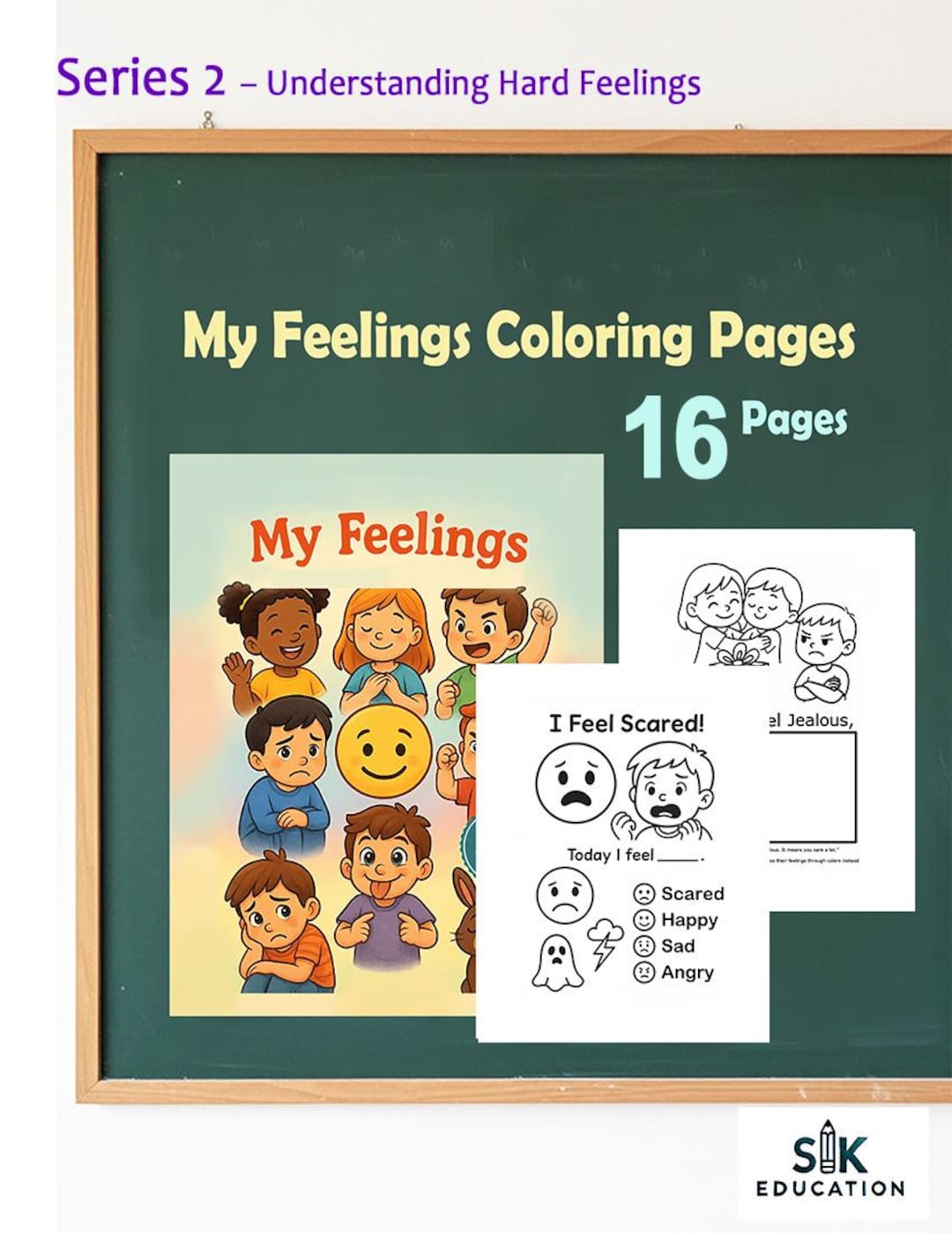 My Feelings Coloring Pages for Kids | Series 2: Understanding Hard ...