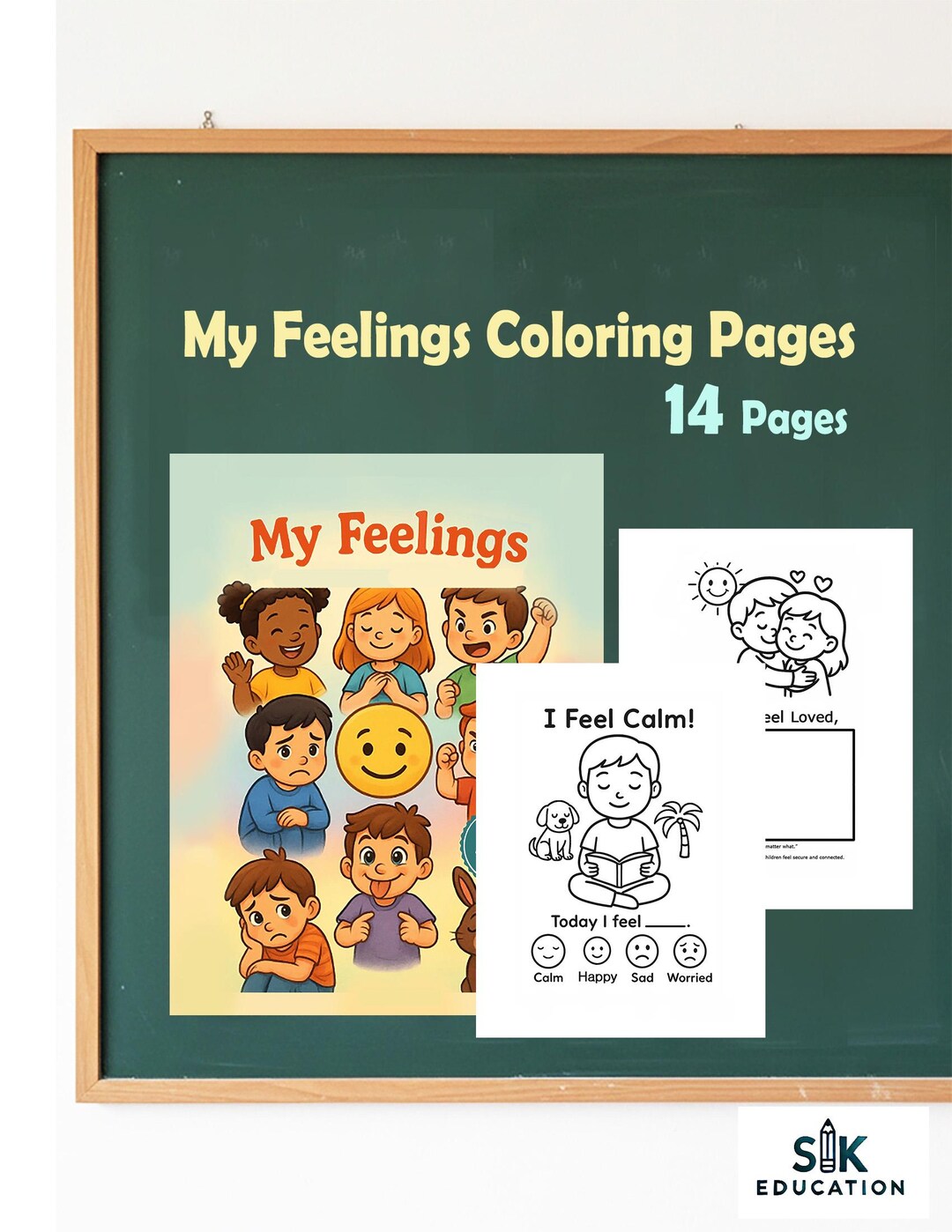 My Feelings Coloring Pages for Kids | Emotional Learning Printable PDF ...