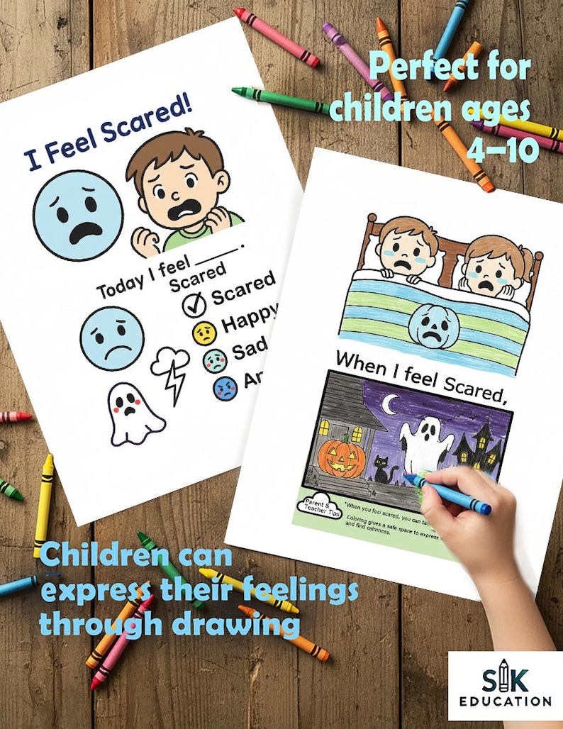 My Feelings Coloring Pages for Kids | Series 2: Understanding Hard ...