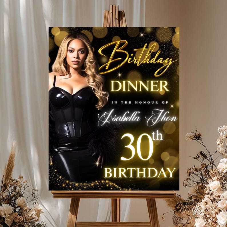 Editable Party Welcome Sign, Custom Celebration Poster, Birthday Event ...