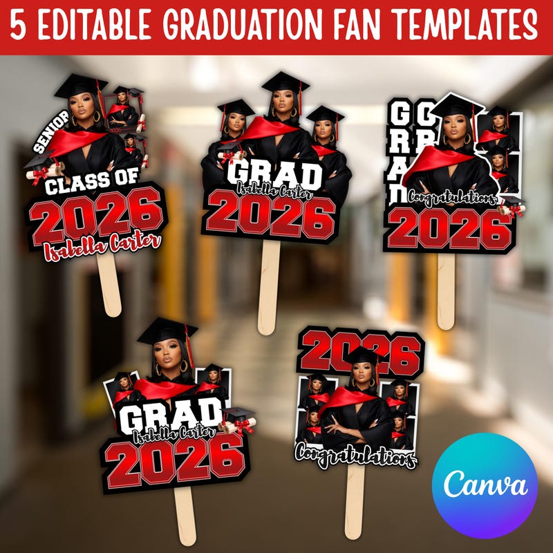 Personalized Photo Graduation Fans - Etsy