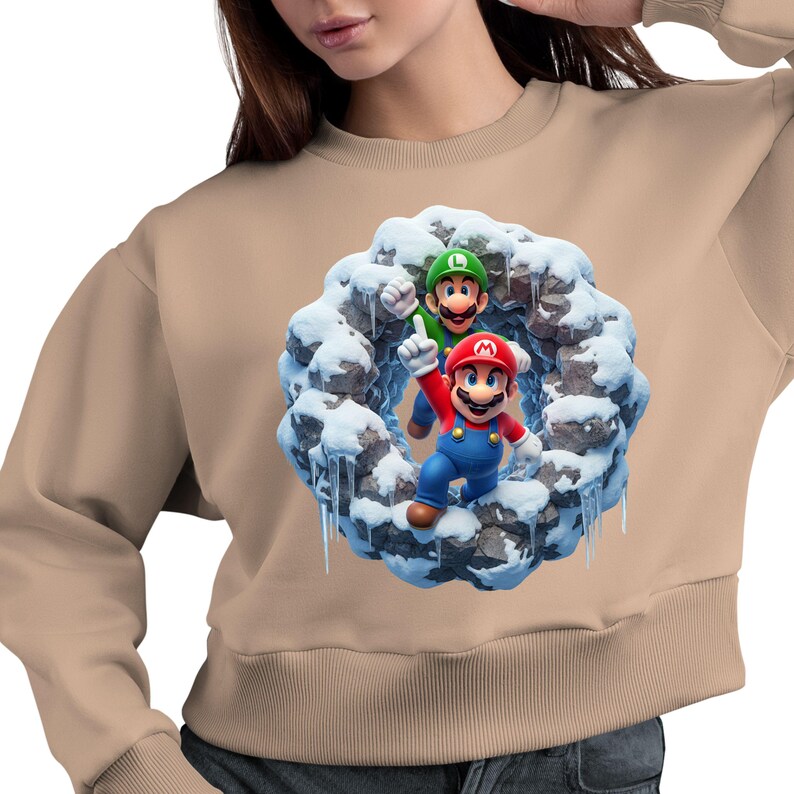 Super Mario and Luigi PNG Winter Cave Adventure Digital Download for T ...