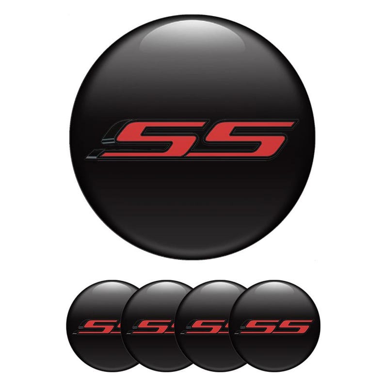 Wheel Center Cap Stickers Set of 4 – 3D Domed Epoxy Resin Rim Logo ...
