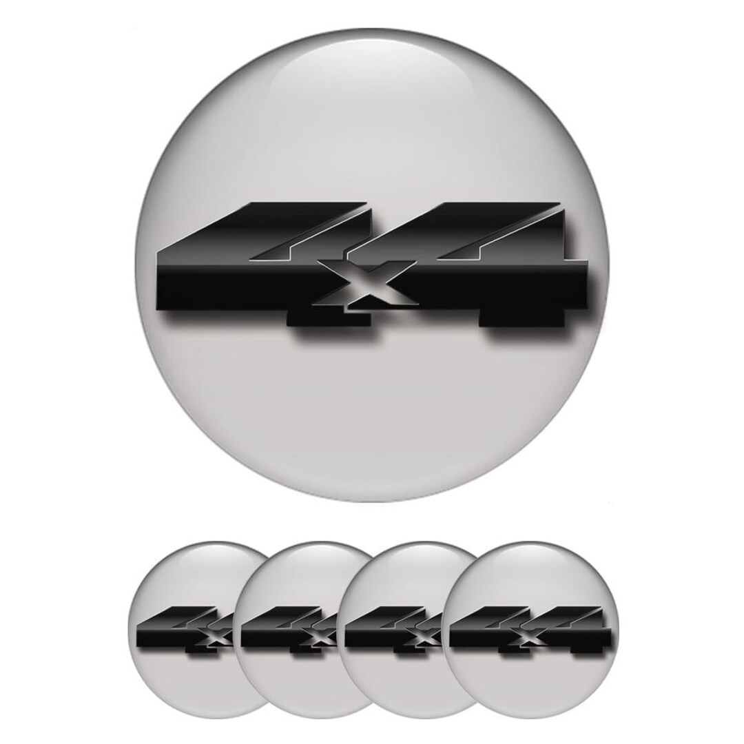4x4 Wheel Center Cap Decals – Set of 4 Premium 3D Domed Car Rim ...